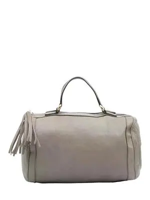 Gucci Pebbled Calfskin Soho Boston Bag - Grey
