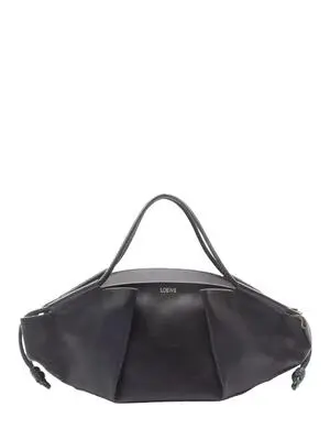 Loewe Shiny Calfskin Paseo Xl Tote Bag - Black