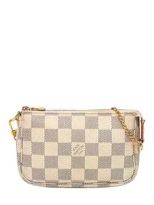 LOUIS VUITTON Louis Vuitton Damier Azur Mini Pochette Accessoires Handbag Blue