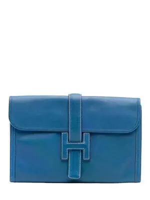 Hermès Jige Elan 29 Clutch Bag - Blue