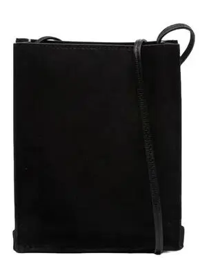 THE ROW Small Suede Crossbody Bag - Black
