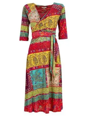 Etro Patterned Wrap Dress - Red