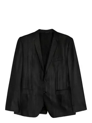 Dolce & Gabbana 2000s Pinstriped Single-breasted Jacket - Grey