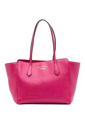 Gucci Calfskin Swing Tote Bag - Pink