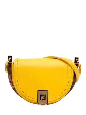 Fendi Leather Moonlight Crossbody Bag - Yellow