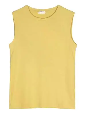 Hermès 1990-2000s Knitted Cotton Tank Top - Yellow