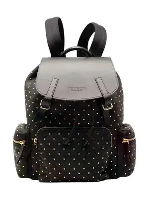 Burberry Leather Studded Rucksack Backpack - Black