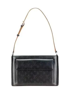 LOUIS VUITTON Monogram Mat Alston Shoulder Bag - Grey