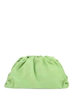 Bottega Veneta Leather Pouch Clutch - Green