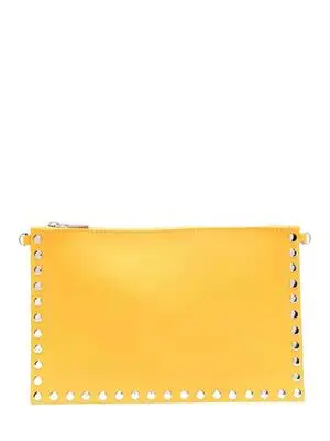 Pierre Cardin 2000s Studded Clutch Bag - Yellow