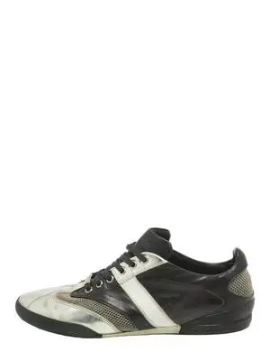 Dior Leather Lace-up Sneakers - Black