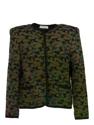 SAINT LAURENT 1980s Jacquard Wool Jacket