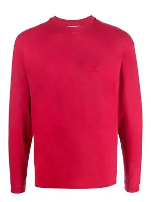 Versace 1990s Medusa-embroidered Cotton T-shirt - Red