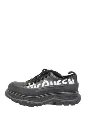 Alexander McQueen Logo-print Platform Sneakers - Black