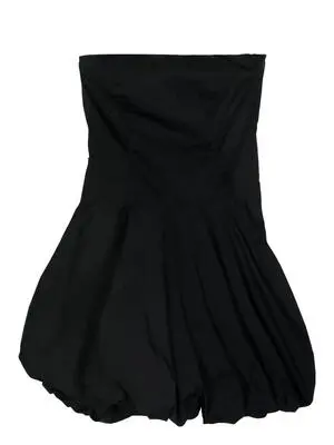 Moschino 2000s Strapless Peplum Mini Dress - Black