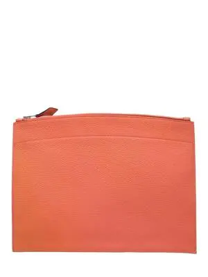 Hermès Togo Bazar Pouch - Orange