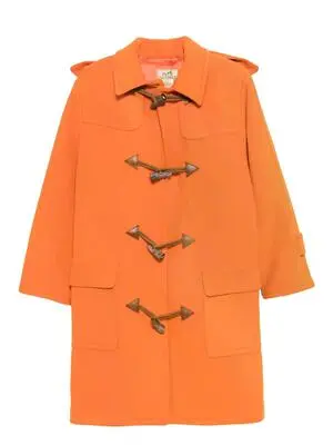 Hermès 1990-2000s Duffle Coat - Orange