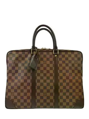 LOUIS VUITTON Porte Documents Voyage Handbag - Brown