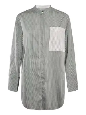 JOSEPH Striped Button-up Shirt - Green