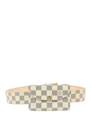 LOUIS VUITTON Ceinture Pochette Solo Belt Bag - White