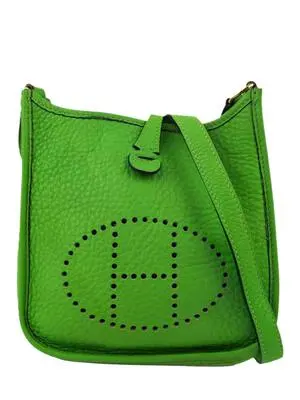 Hermès 2003 Evelyne Tpm Shoulder Bag - Green