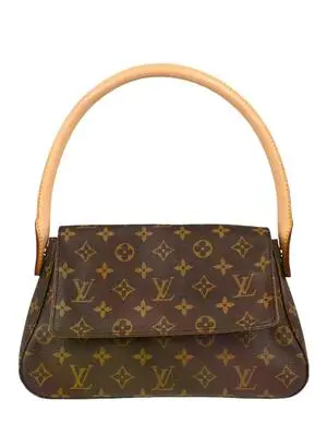 LOUIS VUITTON 2002 Mini Looping Handbag - Brown