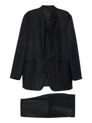 ROMEO GIGLI 1990s Striped Suit - Blue