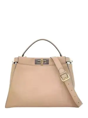 FENDI Fendi Pre-Owned Medium Leather Peekaboo Iconic Satchel