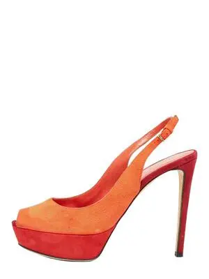 SERGIO ROSSI 120mm Slingback Pumps - Orange