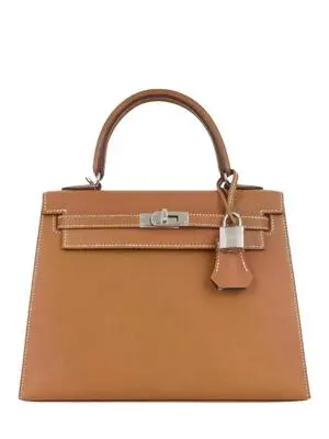 HERMÈS 2025 Kelly Sellier 25 Verso Handbag Palladium Hardware