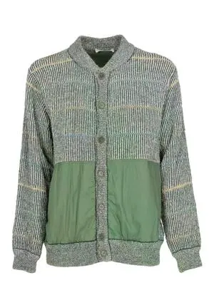 Missoni 1980s Striped Bomber Jacket - Green