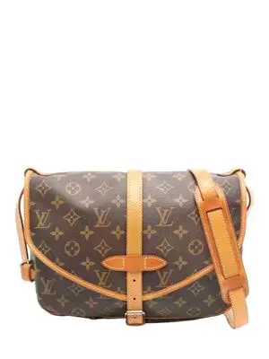 LOUIS VUITTON 1994 Saumur 30 Monogram Shoulder Bag - Brown