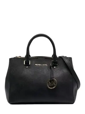 Michael Kors Structured Leather Tote - Black