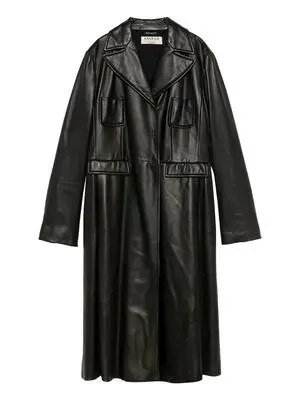 A.N.G.E.L.O. VINTAGE CULT 2000s Leather Coat - Black