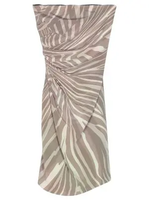 Gucci 2010s Zebra Mini Dress - Neutrals