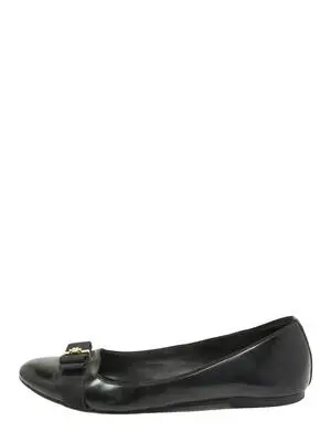 Tory Burch Leather Ballet Flats - Black