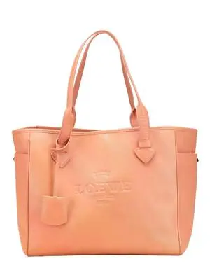 Loewe Leather Heritage Tote Bag - Pink