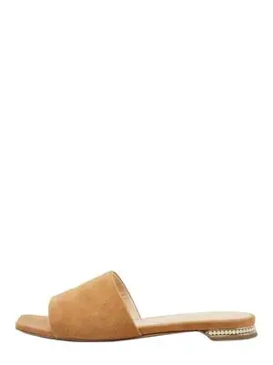 NICHOLAS KIRKWOOD Suede Sandals With Faux-pearl Embellishment - Neutrals