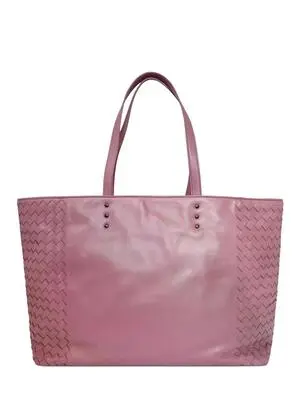 Bottega Veneta Intrecciato Fourre Tout Tote Bag - Pink