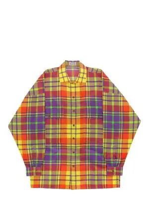 Versace 1980s Cotton Shirt - Yellow