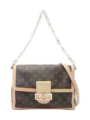 LOUIS VUITTON Dauphine Soft Gm Shoulder Bag - Brown