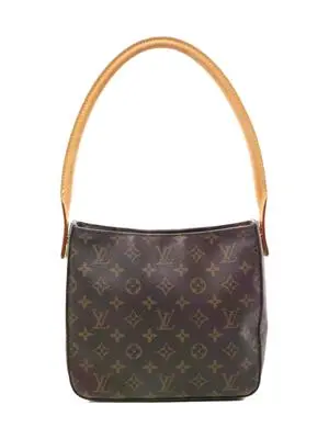 LOUIS VUITTON Looping Mm Monogram Shoulder Bag - Brown