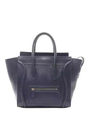 Celine 00s Mini Luggage Handbag - Blue