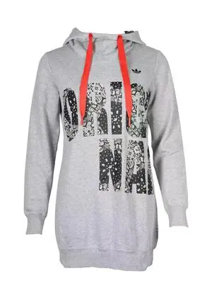Adidas Logo-print Hoodie - Grey
