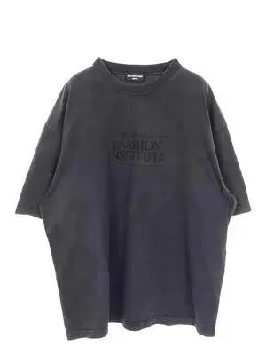 Balenciaga 2000s Fashion Institute Crew-neck T-shirt - Grey
