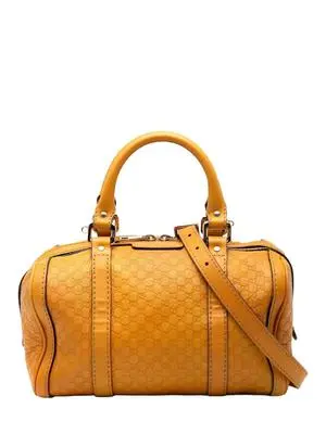 Gucci Small Microssima Joy Boston Bag Satchel - Yellow