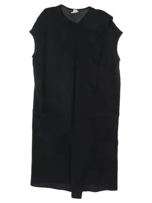 Hermès 2010s Flap-detail Midi Dress - Black
