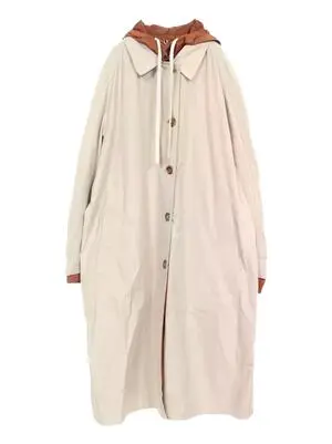 Miu Miu Hooded Reversible Coat - Neutrals