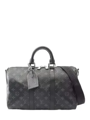 LOUIS VUITTON Keepall Bandoulière Two-way Duffle Bag - Black