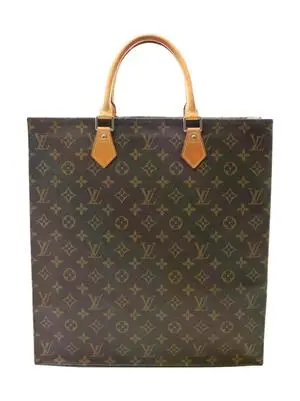 LOUIS VUITTON Sac Plat Monogram Handbag - Brown